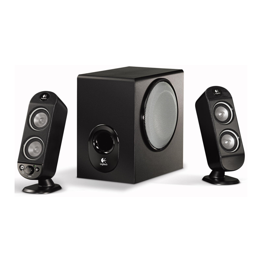 Panduan Pengaturan Sistem Speaker Logitech X-230 | ManualsLib