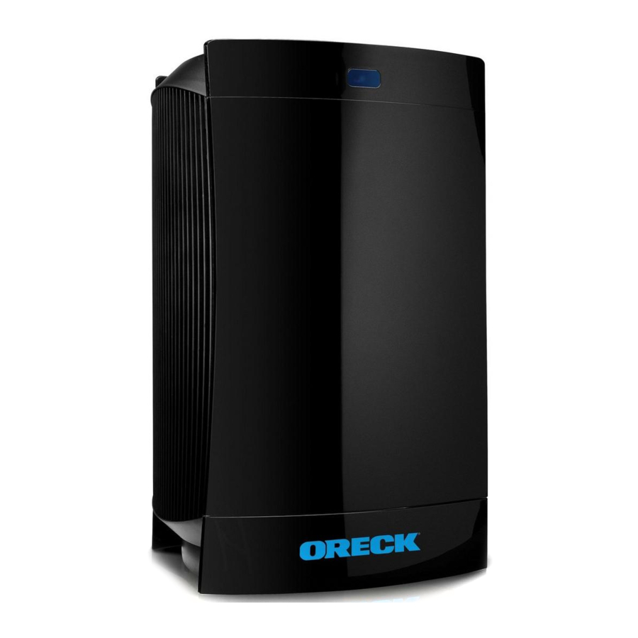 Oreck DualMax - Priručnik za pročišćivač zraka | ManualsLib