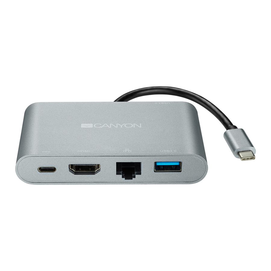 Canyon DS-4 - Guía rápida del concentrador USB 3.0 USB Type C de 5 ...