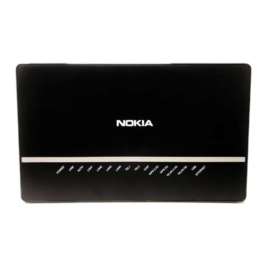 Nokia G-240W-C - Guide de configuration rapide du routeur réseau ...