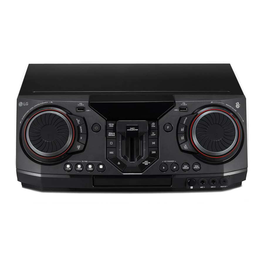 LG CL98 - Mini Hi-Fi System Simple Manual (Απλό Εγχειρίδιο Συστήματος ...