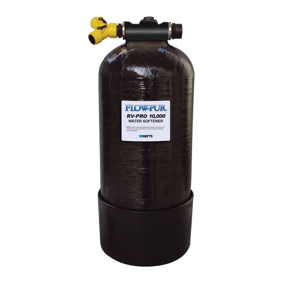 Manual de utilizare pentru dedurizatorul portabil Flow-Pur RV-PRO 10000 ...