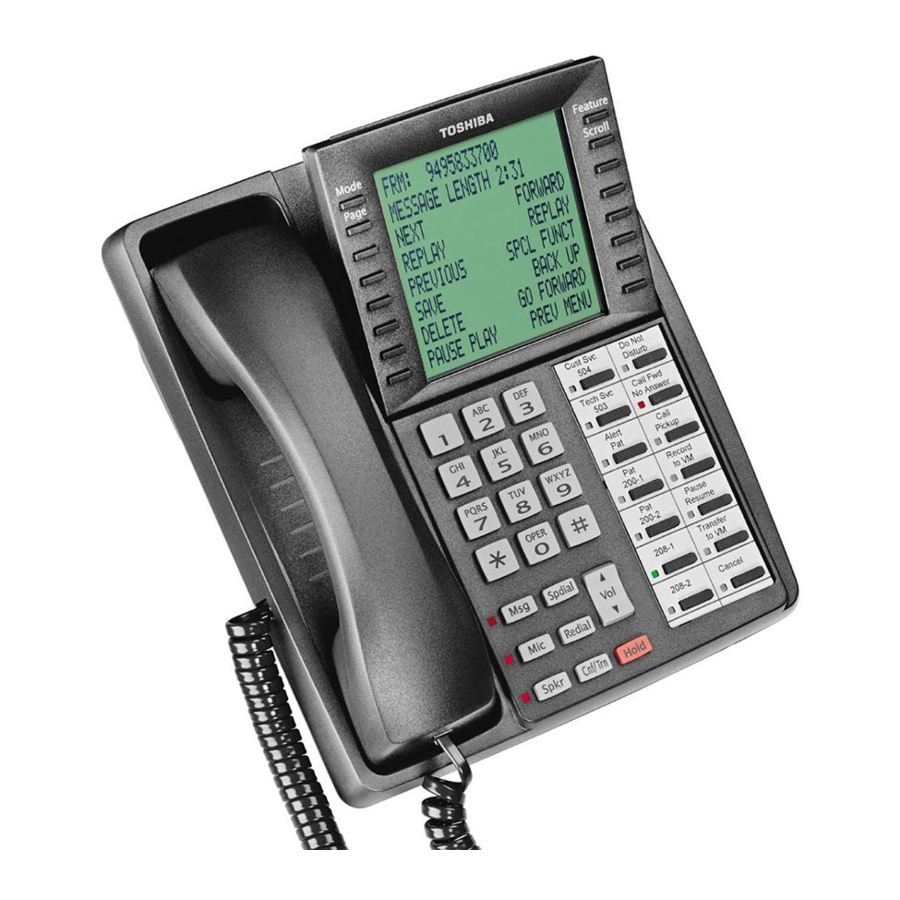 Guía de referencia rápida del teléfono empresarial DKT/IPT serie 3000 y ...