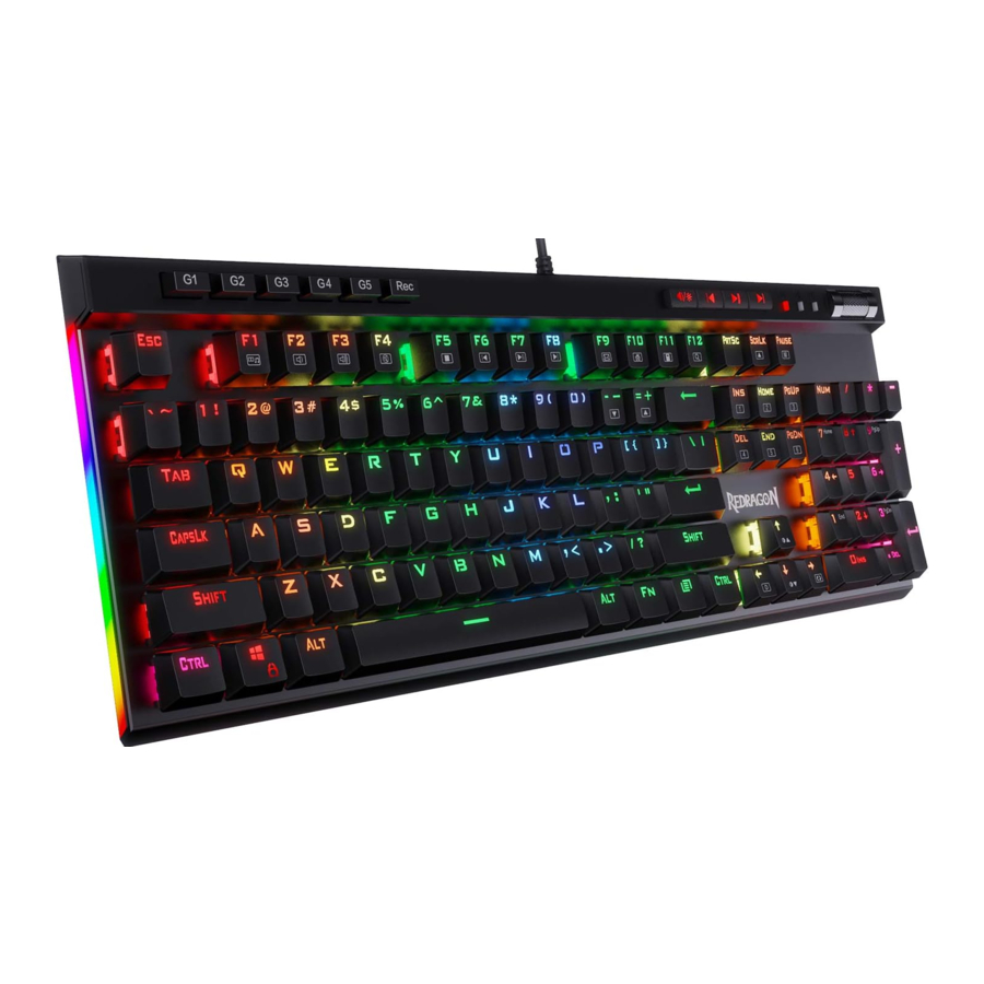 Manual de utilizare pentru tastatura mecanică de gaming cu iluminare ...
