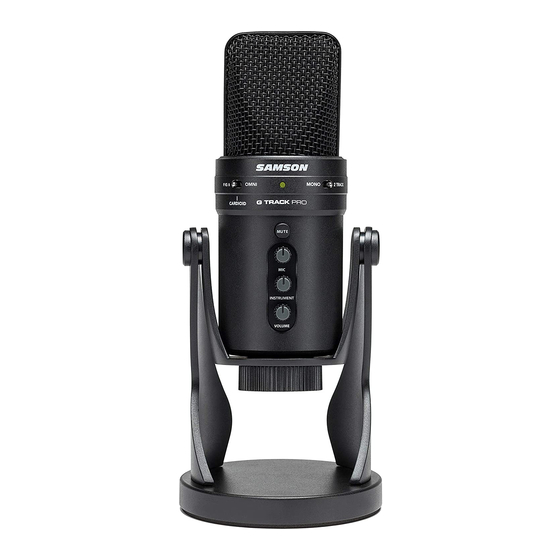 Manual del Samson G-Track Pro | ManualsLib