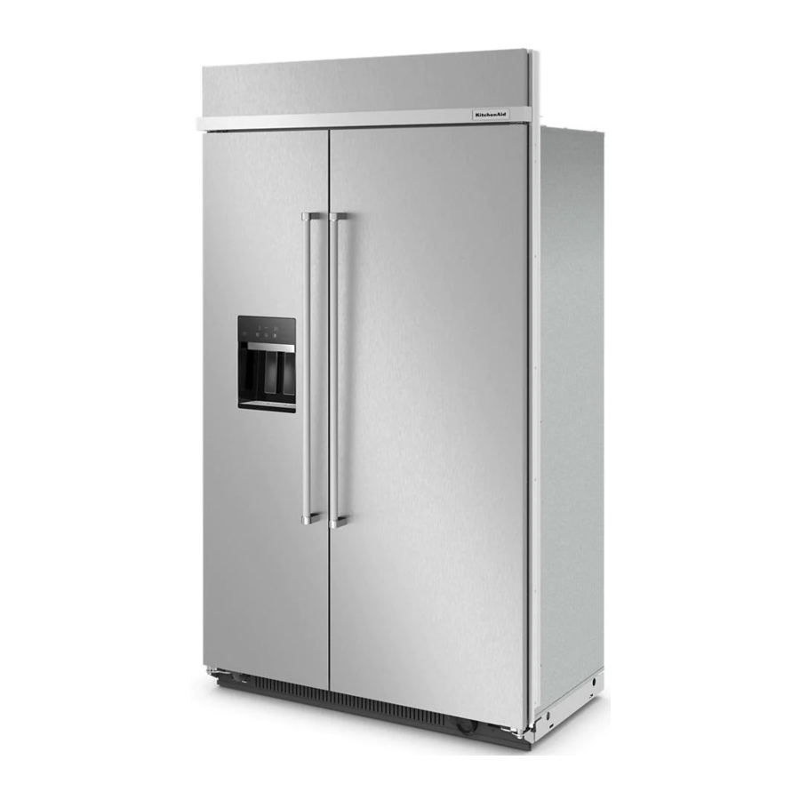 KitchenAid KBSD708MSS – 29,4 kubických stop, 48" vestavná chladnička ...