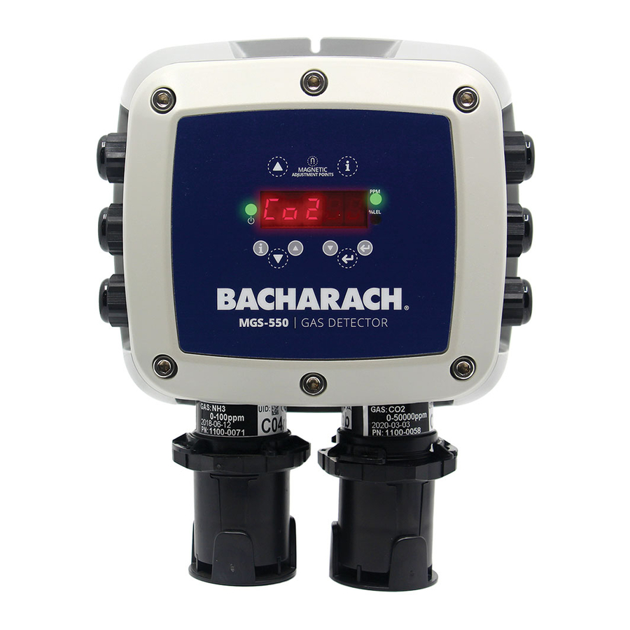 Bacharach MGS-550 - Guía de inicio rápido del detector de gas de doble ...