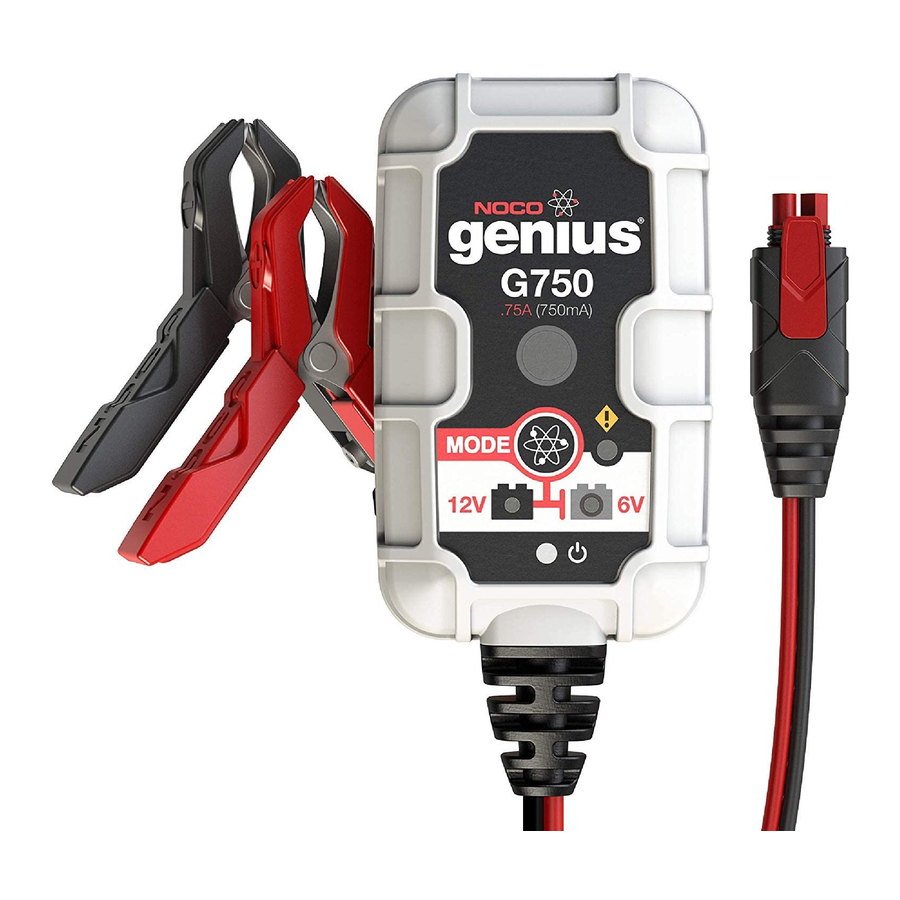 Manual del NOCO Genius G750 | ManualsLib