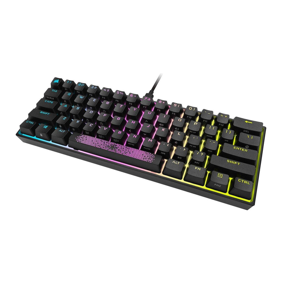 Corsair K65 RGB MINI - 60% Mechanical Gaming Keyboard Manual (Manual ...