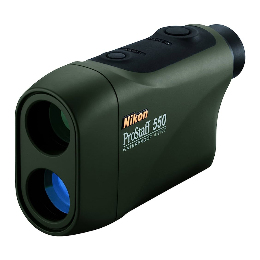Nikon Laser 550, ProStaff 550, Team REALTREE 550 Kullanım Kılavuzu ...