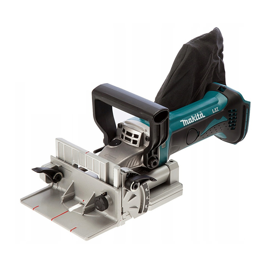 Makita BPJ140, BPJ180 - Manuel de la lamelleuse sans fil | ManualsLib