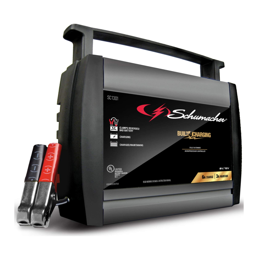Schumacher SC1301 - Automatic Battery Charger Manual | ManualsLib