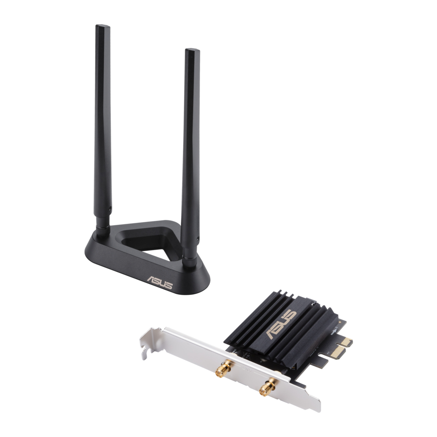 ASUS PCE-AX58BT - AX3000 Dual-Band PCIe Wi-Fi Adapter Tez Boshlash ...