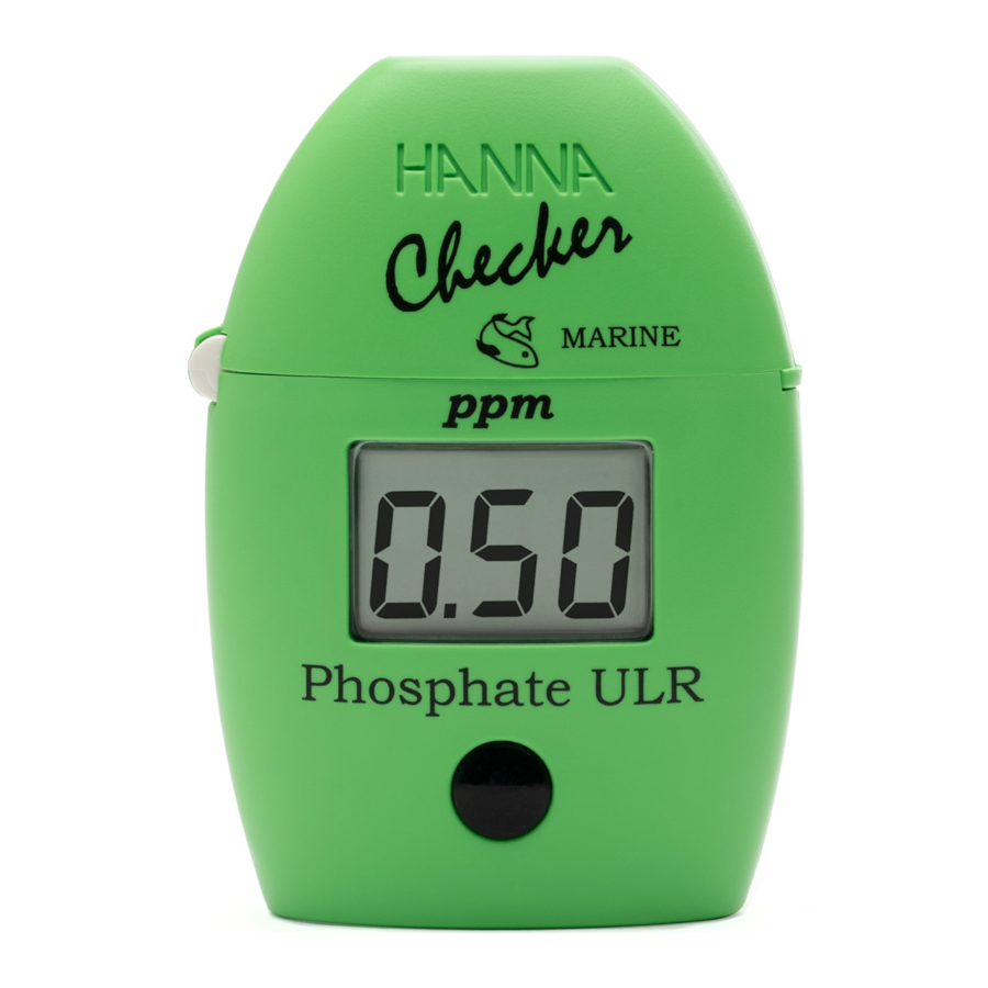 HANNA instruments HI774 - Marine Phosphate Ultra Low Range Manual ...