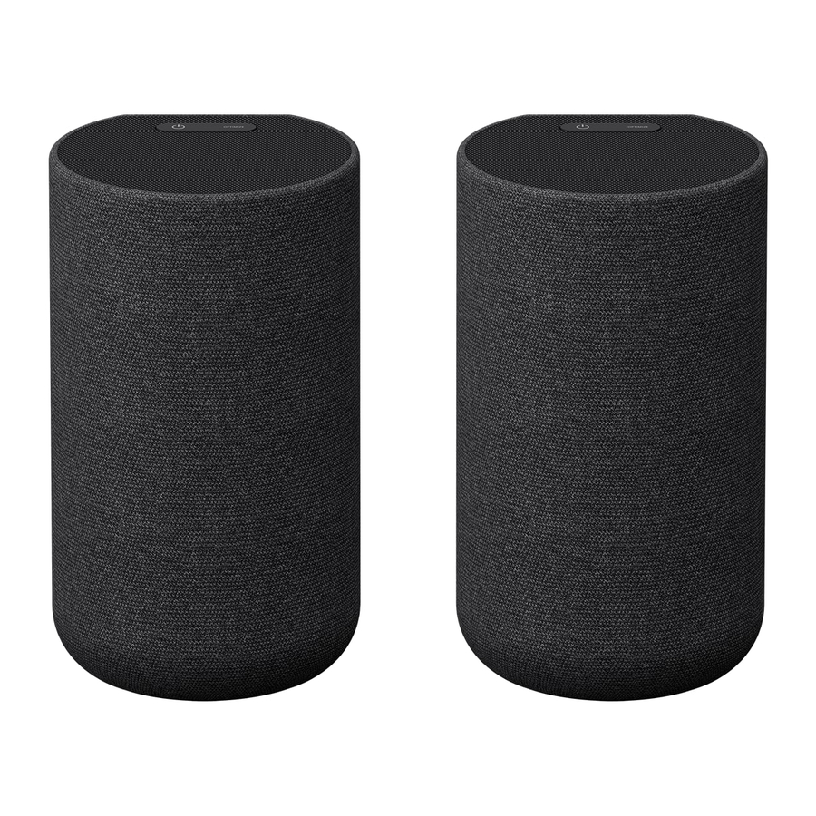 SONY SA-RS5 - Manuál k zadným reproduktorom | ManualsLib