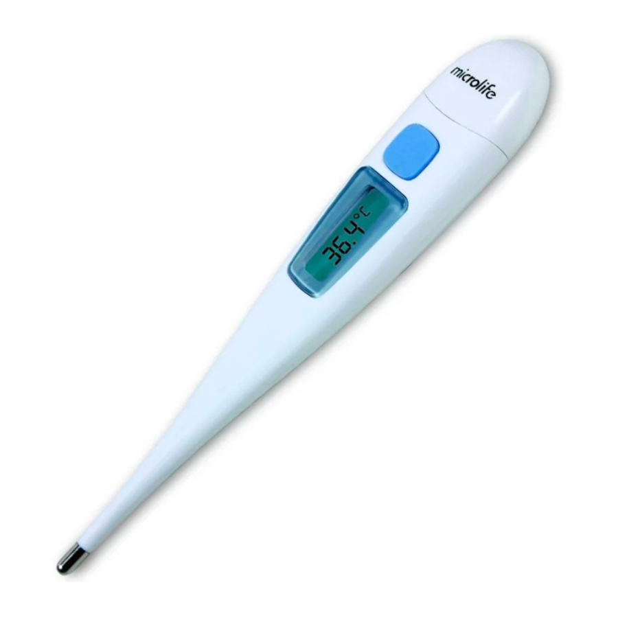 Microlife MT 300 - Rýchly návod na použitie teplomera | ManualsLib