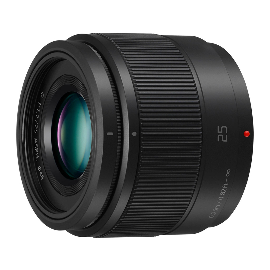Panasonic LUMIX G 25 mm/F1.7 ASPH (H-H025) Manual and Review Video ...