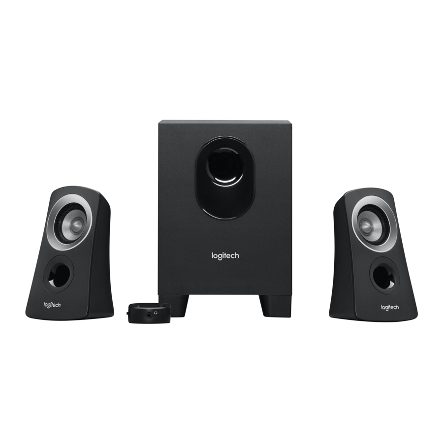 Logitech Z313 - Panduan Pengaturan Sistem Speaker Dengan Subwoofer ...