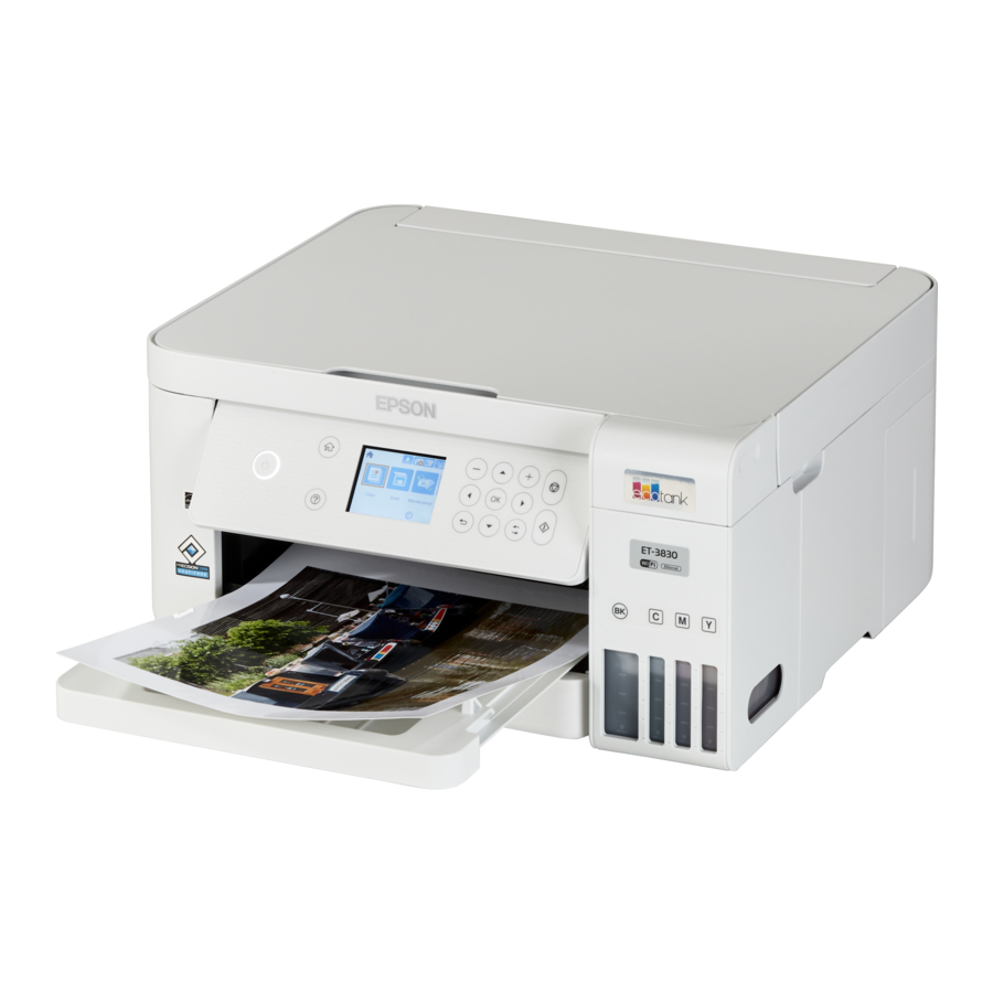 Epson EcoTank ET-3830, ET-3850, ET-4850 – seadistusjuhend | ManualsLib