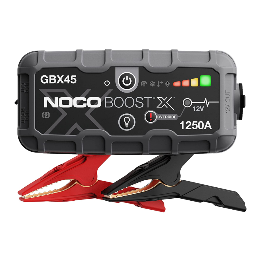 NOCO Boost X GBX45 - Manuale dell'avviatore di emergenza a 12V da 250A ...