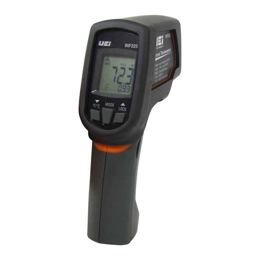 UEi INF225 - Manuale del termometro a infrarossi a doppio laser 30:1 ...