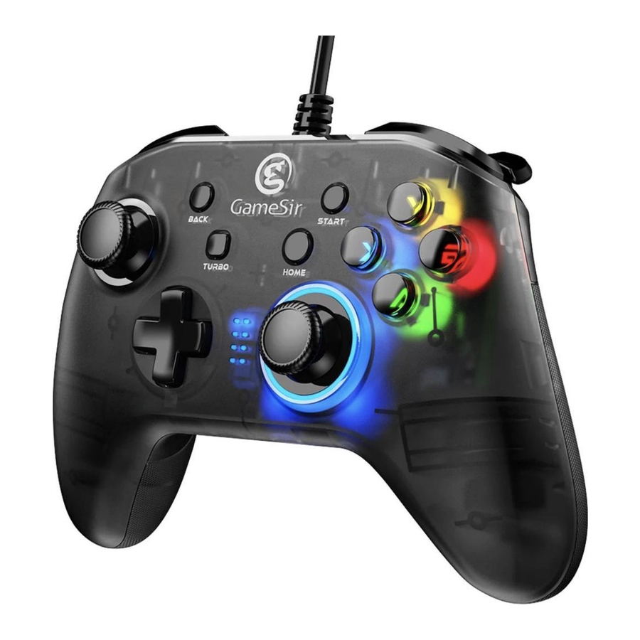 GameSir T4w - Wired Controller Manual | ManualsLib