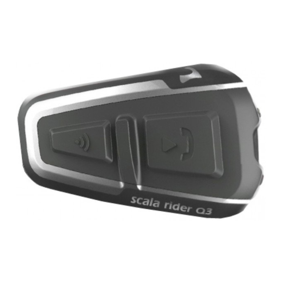 Manual de Cardo Scala rider Q3 / Q3 MultiSet | ManualsLib