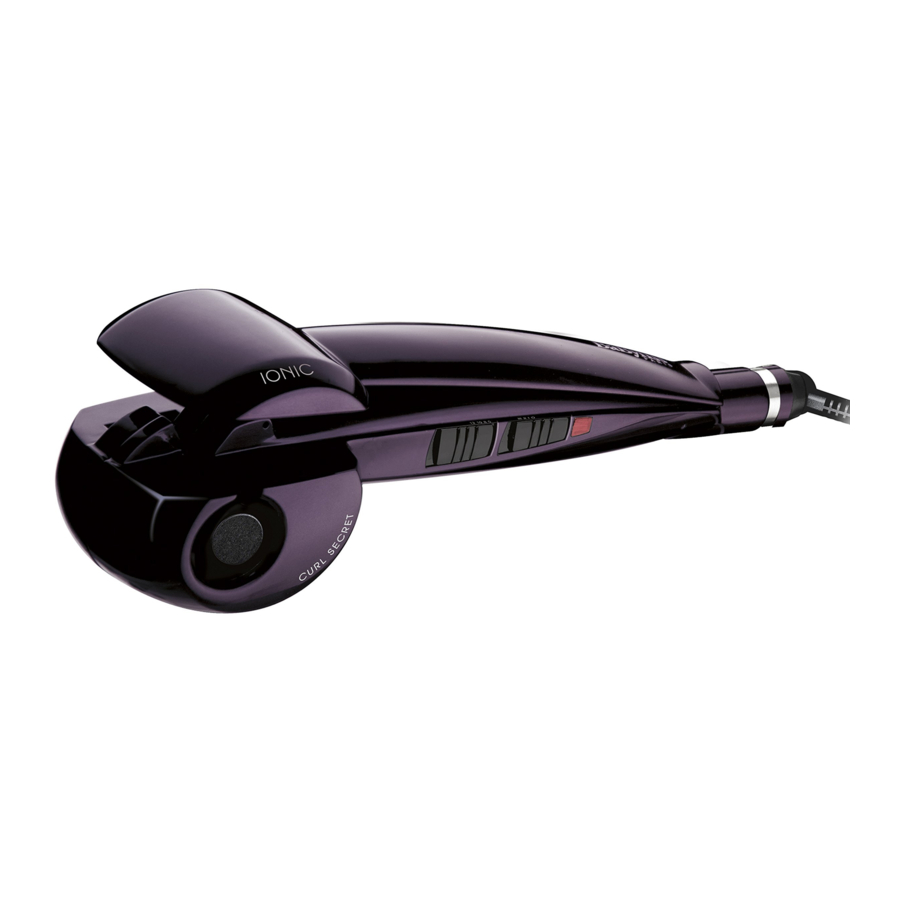 Mwongozo wa BaByliss Curl Secret C1050E | ManualsLib