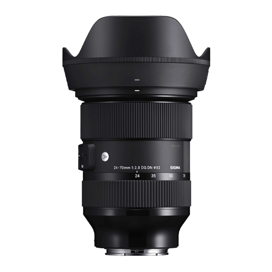 Sigma 24-70mm F2.8 DG OS HSM Manual | ManualsLib