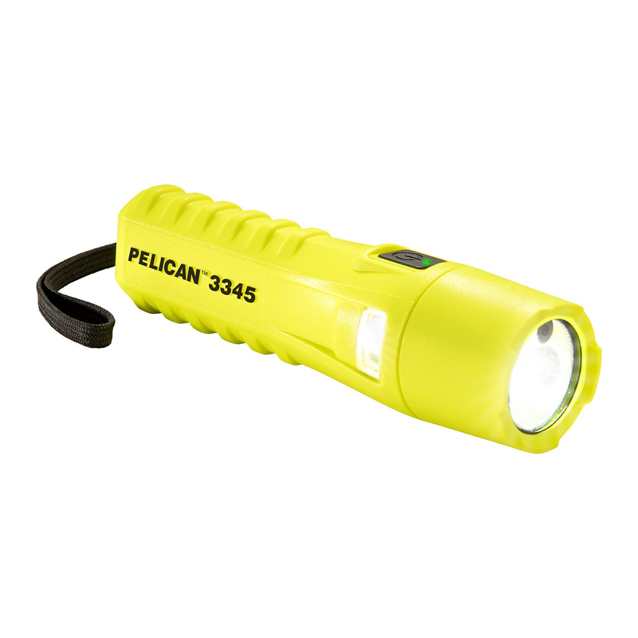 Manual da Lanterna de LED Pelican 3345 - 280 lúmens | ManualsLib