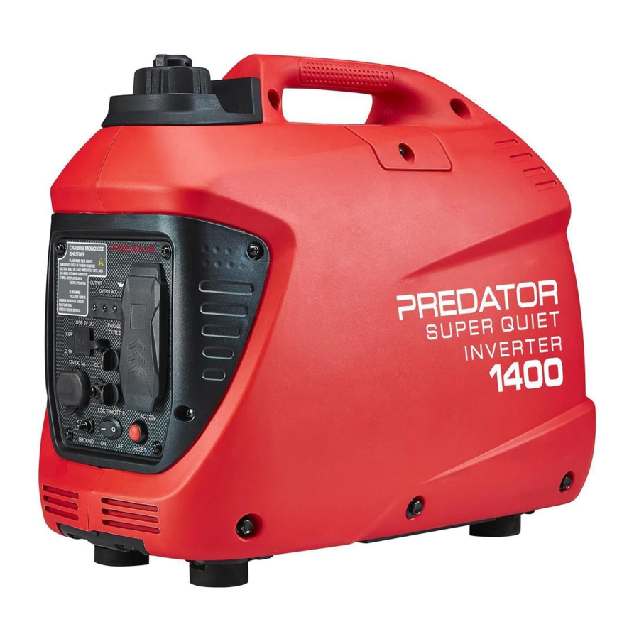 Predator 1400 Watti, 57063 - SUPER QUIET Inverter Generator Priručnik ...