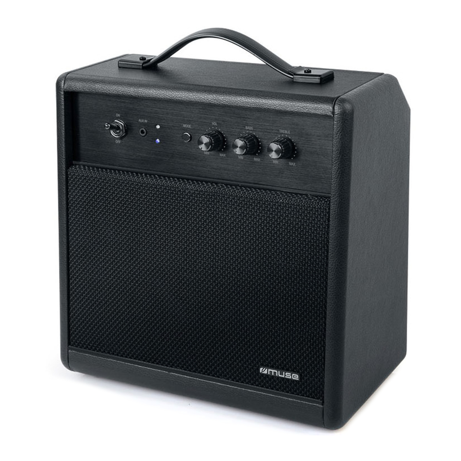 Muse M-660 BT - Manuale dell'altoparlante Bluetooth | ManualsLib