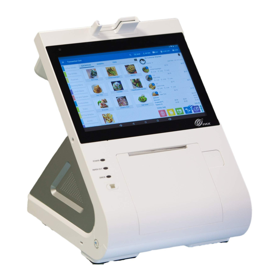 PAX E500 - Androidowy, kompleksowy terminal EPOS - Przewodnik szybkiej ...