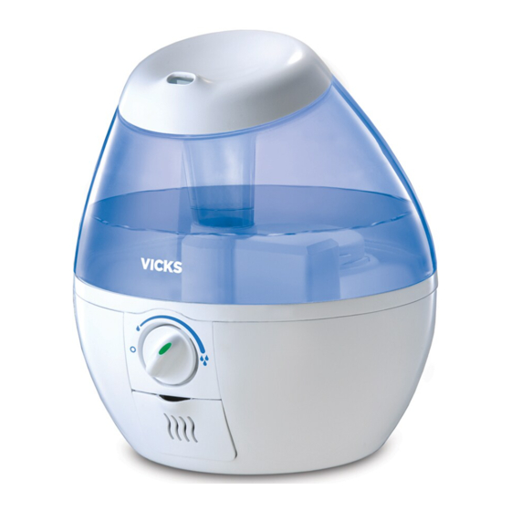 Manuale dell'umidificatore a nebbia fredda Vicks Mini Cool Mist VUl520W ...