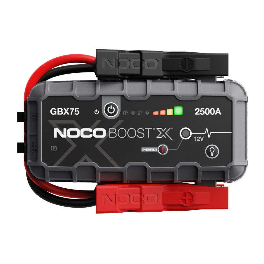 NOCO Boost X GBX75 - Manual de utilizare pentru demarorul cu litiu ...