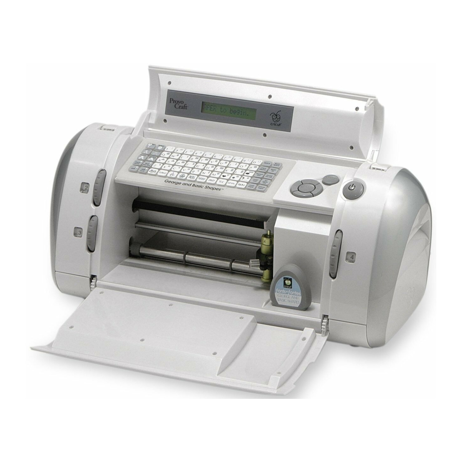 Cricut Provo Craft Personal Electronic Cutter - Cutting Machine Manual ...