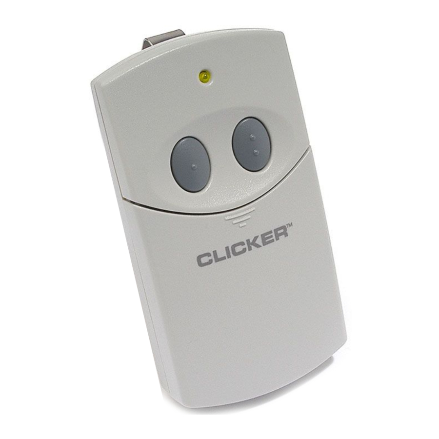 CLICKER CLT1C - Manual del control remoto universal para la puerta del ...