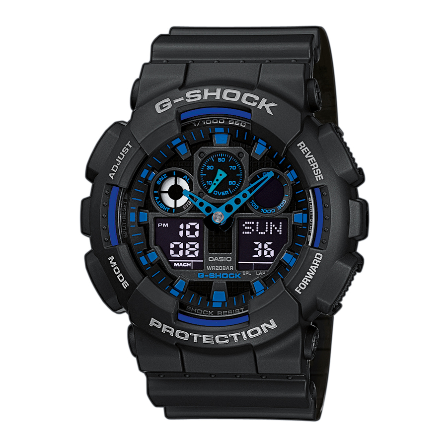 Manual de utilizare al ceasului analog-digital CASIO G-SHOCK GA-100 ...