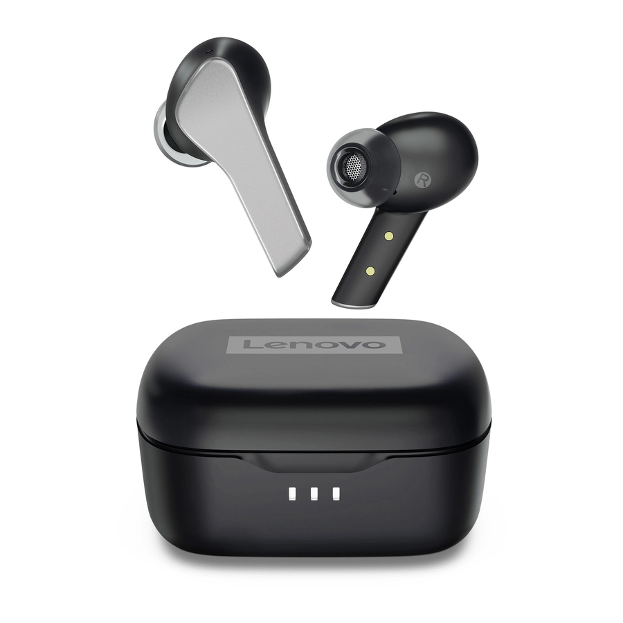 Lenovo PS-1551B - Smart Wireless Earbuds Quick Start Guide | ManualsLib