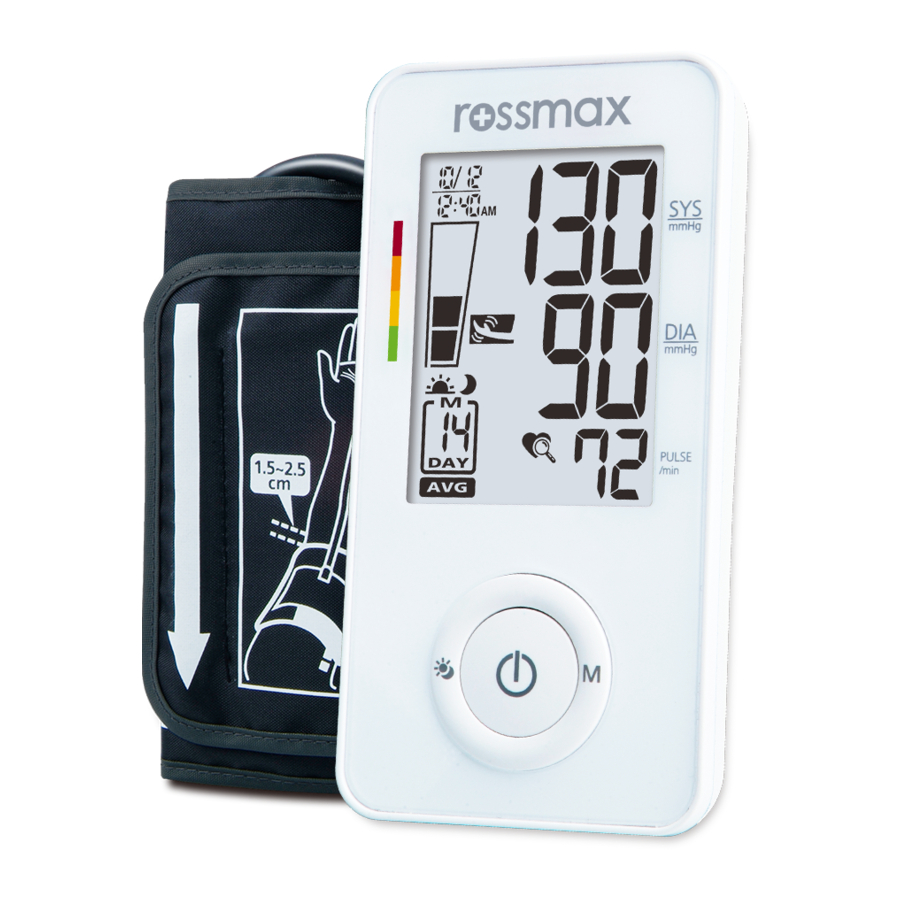 Rossmax AX356f - Blood Pressure Monitor Manual | ManualsLib