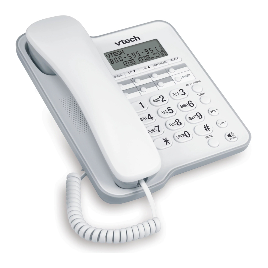 Vtech CD1153 - Speakerphone Dengan Buku Manual ID Penelepon/Panggilan ...